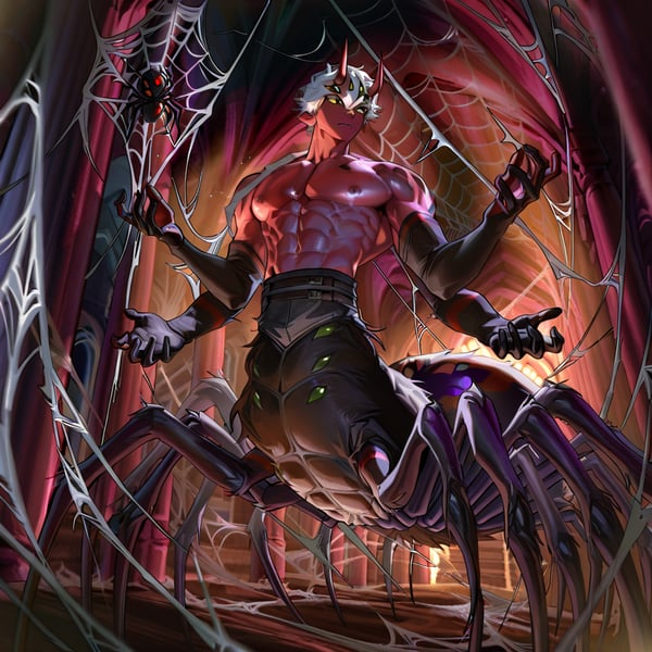 夢魘蛛王 , nightmare spider King | image created by 天蛇 | Tensor.Art