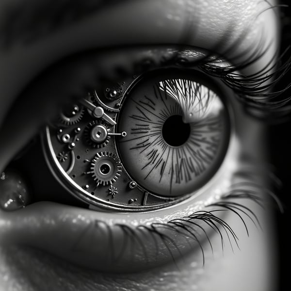 analog clock eye | image created by Alex_Godsora | Tensor.Art