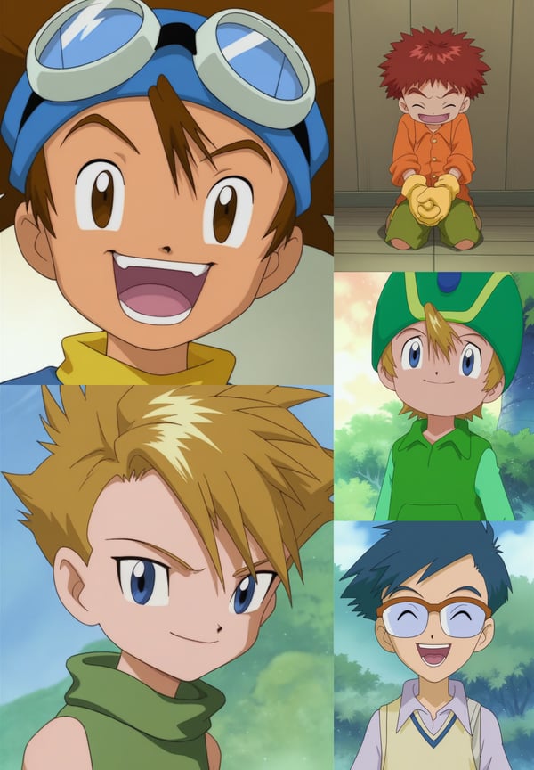 Digimon Adventure 01 Male Characters Pack - Pony | image created by ...