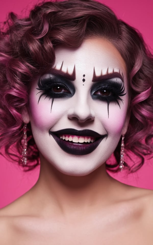 Spooky Makeup Slider - V1 | image created by Ai Art Vision | Tensor.Art