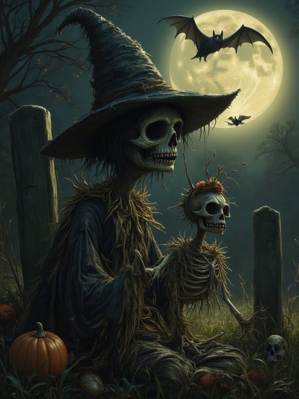 Creepy Halloween Theme - Flux | image created by Masterpiece | Tensor.Art