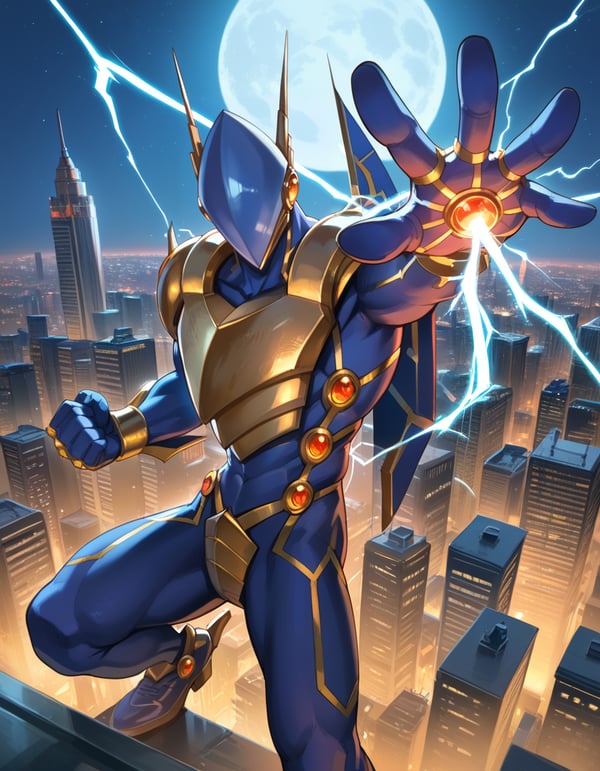 Yu-Gi-Oh! - Elemental Hero Sparkman/Shining Flare - PonyXL | image ...
