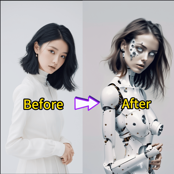 Android Elegance: Women's Futuristic Robotic Style | ComfyUI Workflow ...