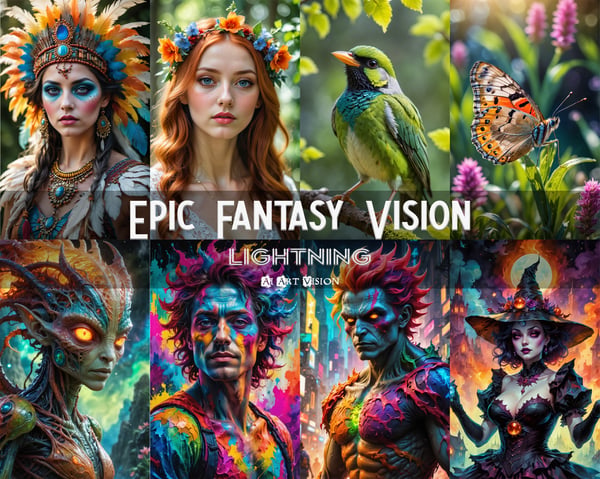 Epic Fantasy Vision - lightning - Free AI Tool | Tensor.Art | Tensor.Art