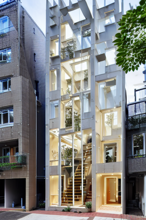壯介風格建築(Fujimoto Style Buliding) - 2024-10-25 01:00:47 | Stable ...
