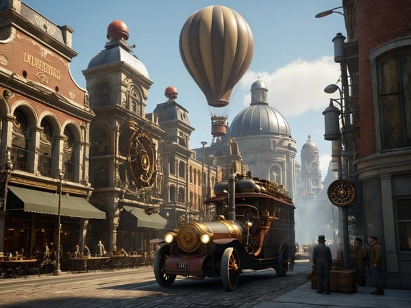 JJ's Building style - Steampunk - XL v1.0 | Stable Diffusion Model ...