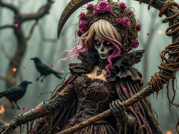 Ravenwood Enchantress Mistress - Reaper's Scythe - Gothic Fantasy ...