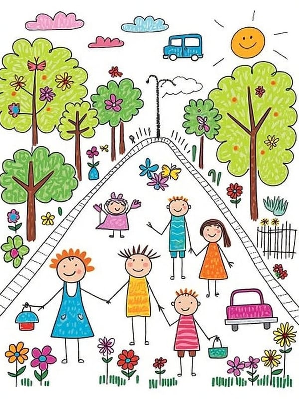 Childlike Vector Doodle - V1 | image created by Izmys | Tensor.Art