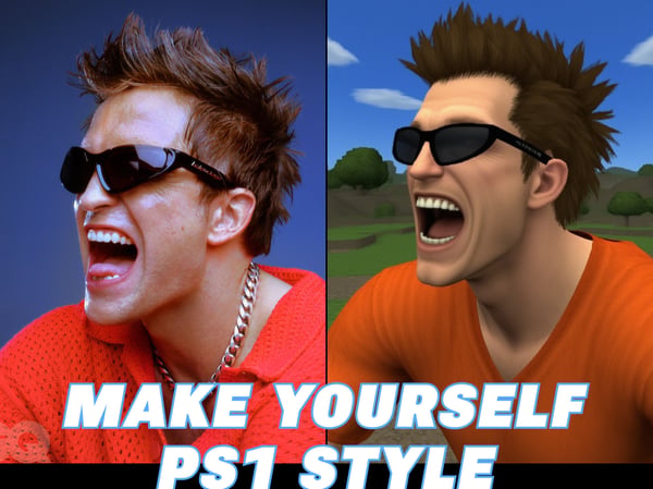 Make yourself in PS1 Style - Free AI Tool | Tensor.Art | Tensor.Art