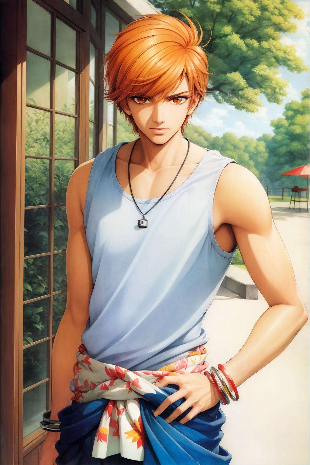 Orange Hair Anime Boy