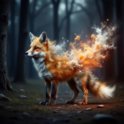 a fox covert to dstg3fect | image created by | Tensor.Art