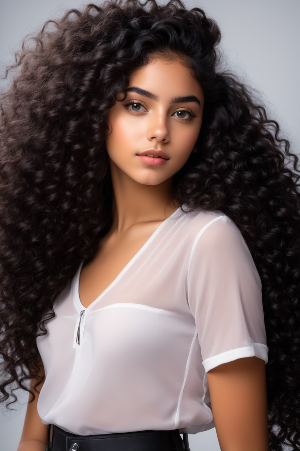 Hispanic Girls With Curly Hair