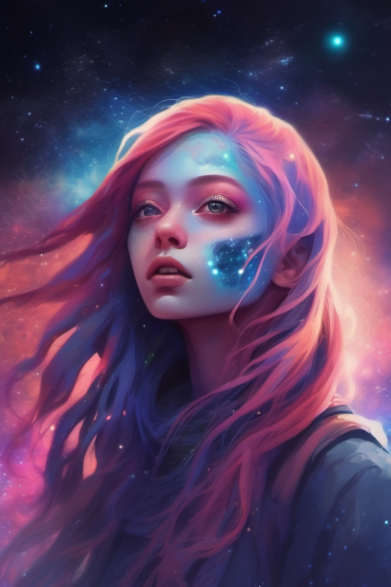 Zombie Girl Digital Painting