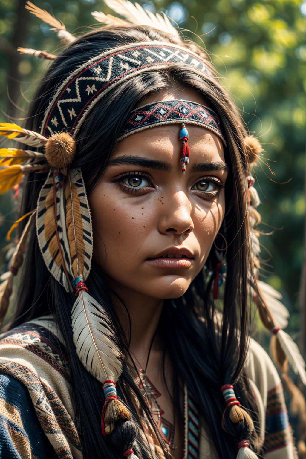 Native American Girl Face Paint