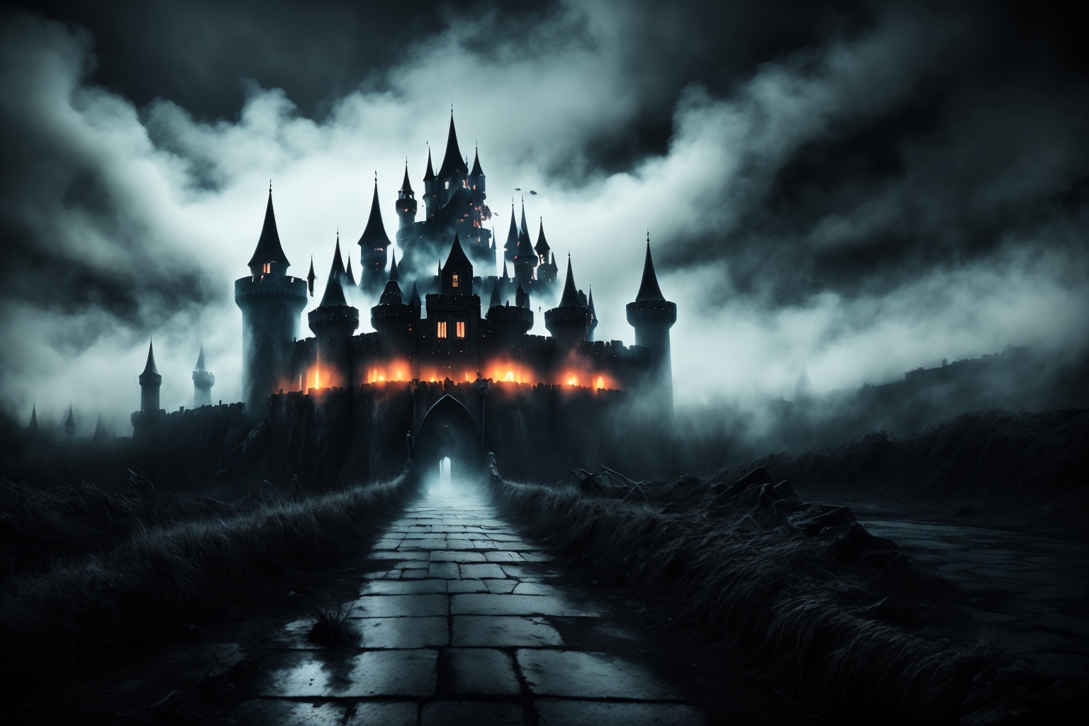 Evil Castle Background