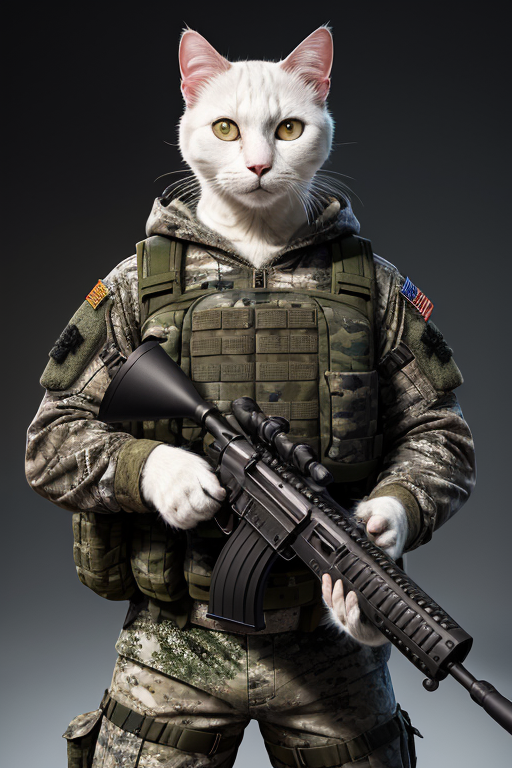 Cat With Sniper