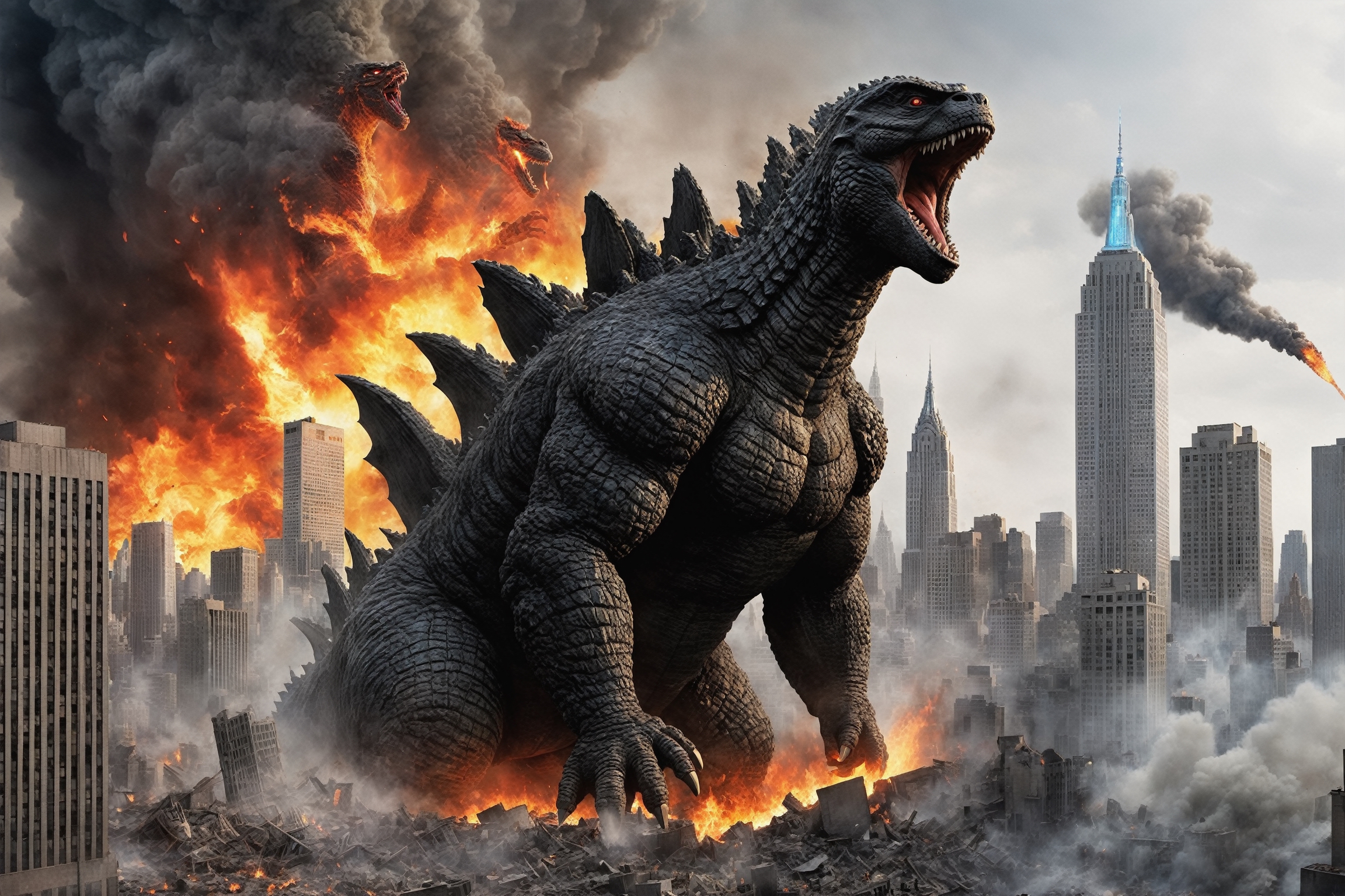 Godzilla Fire City