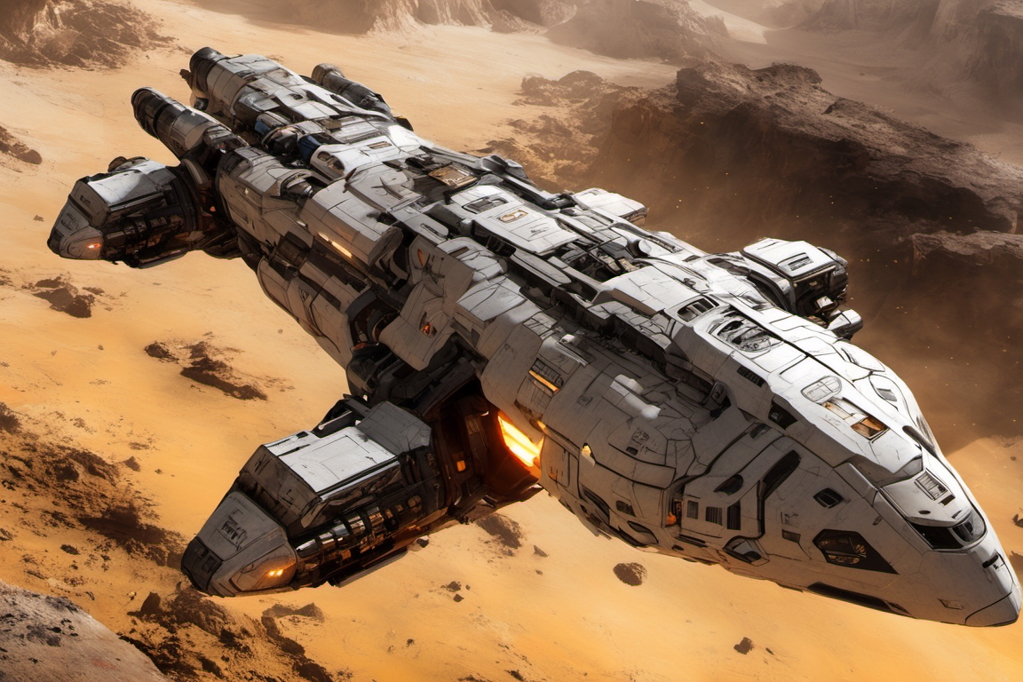 Realistic Space Cargo Ship