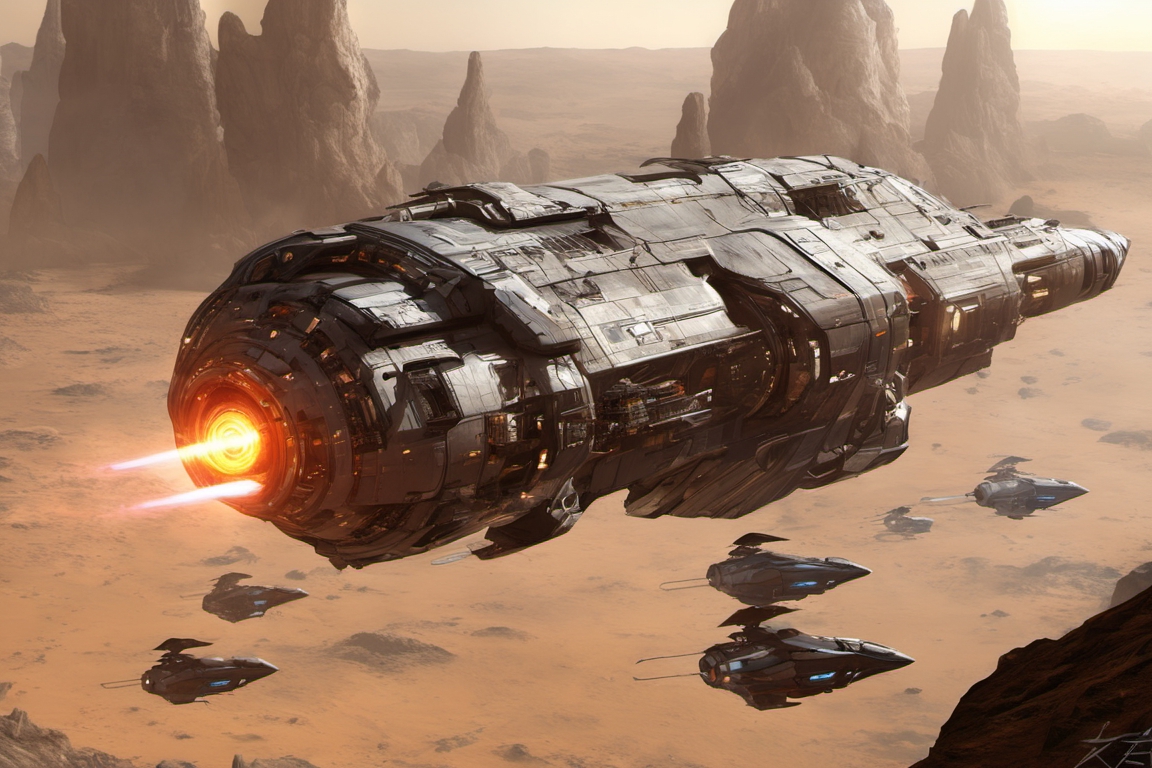 Realistic Space Cargo Ship