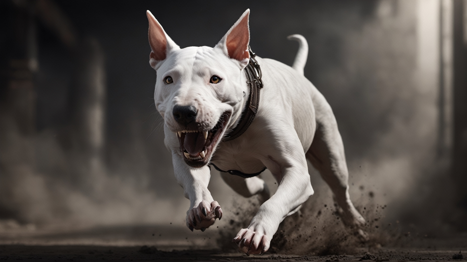 Angry Bull Terrier