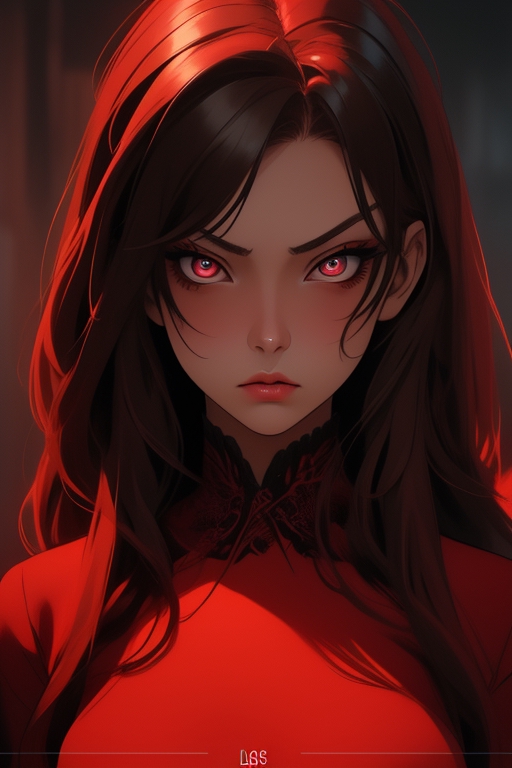 Crimson Anime Eyes