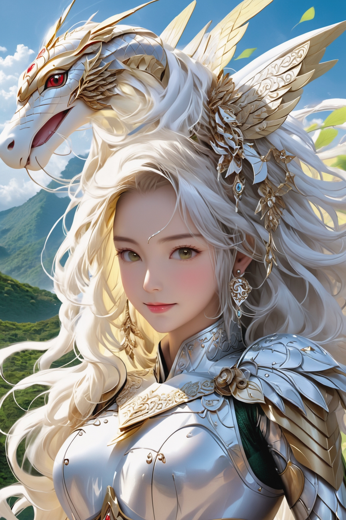 Anime Water Dragon Princess