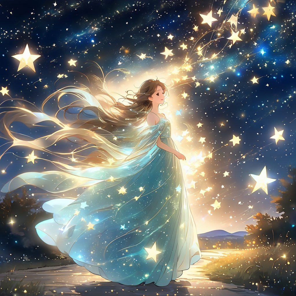 Anime Night Time Stars